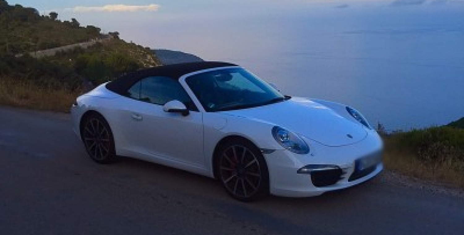 Porsche 911 Carrera Cabriolet à louer, voiture décapotable I LR MC